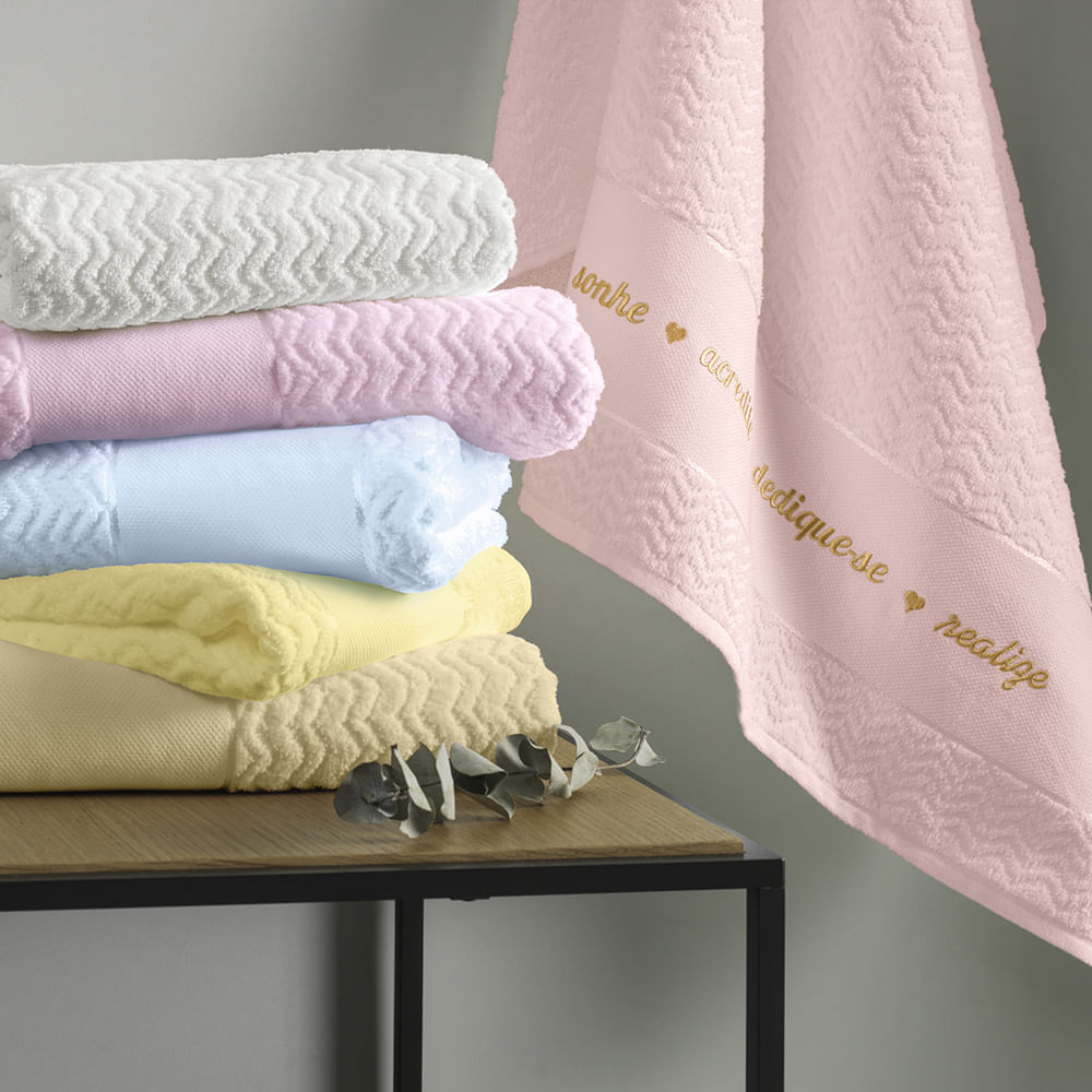 Toalha de Lavabo/Visita para Bordar Karsten Verona Baby Blue