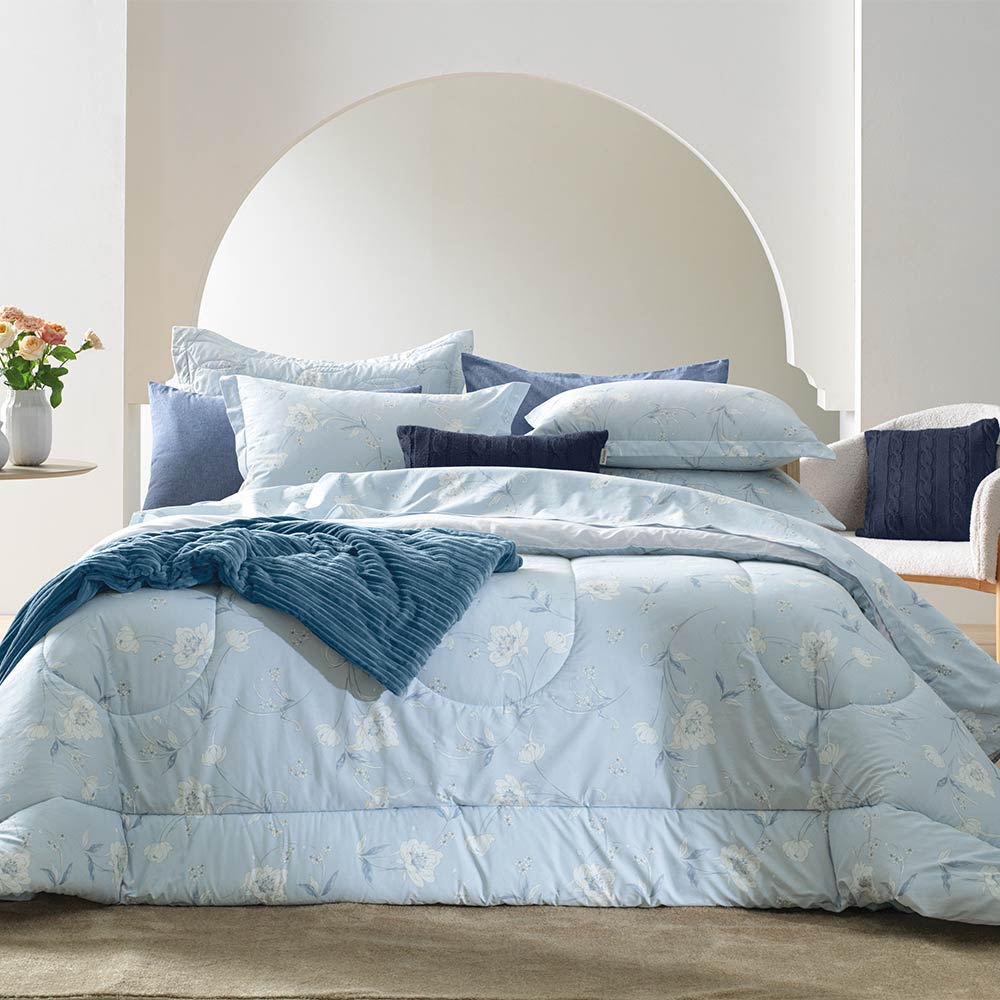 Edredom Solteiro Karsten 180 Fios Percal 100% Algodão Anabela | Karsten