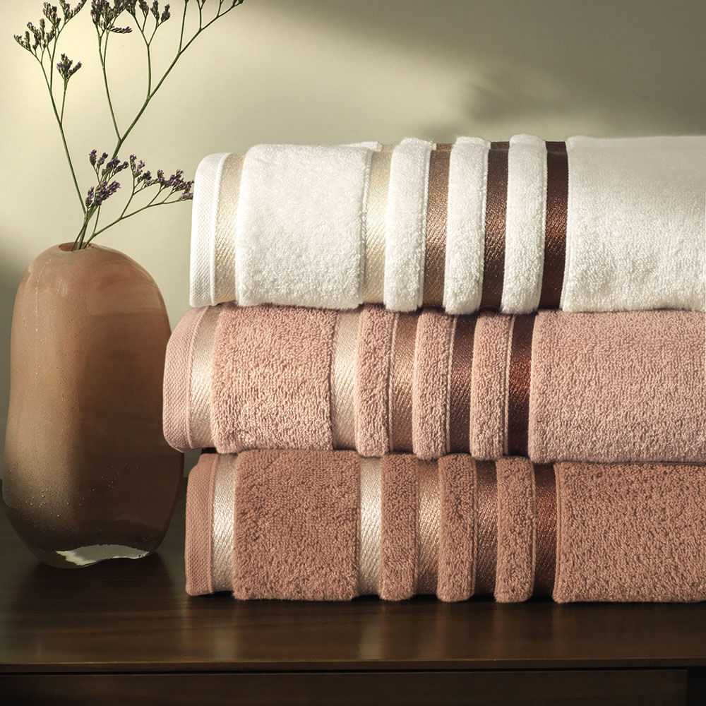 Jogo de Banho 5 Peças Lumina Sienna/Ferrugem | Karsten