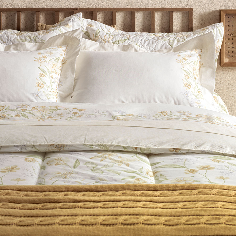 Edredom Queen 200 Fios Castela Estampado | Karsten