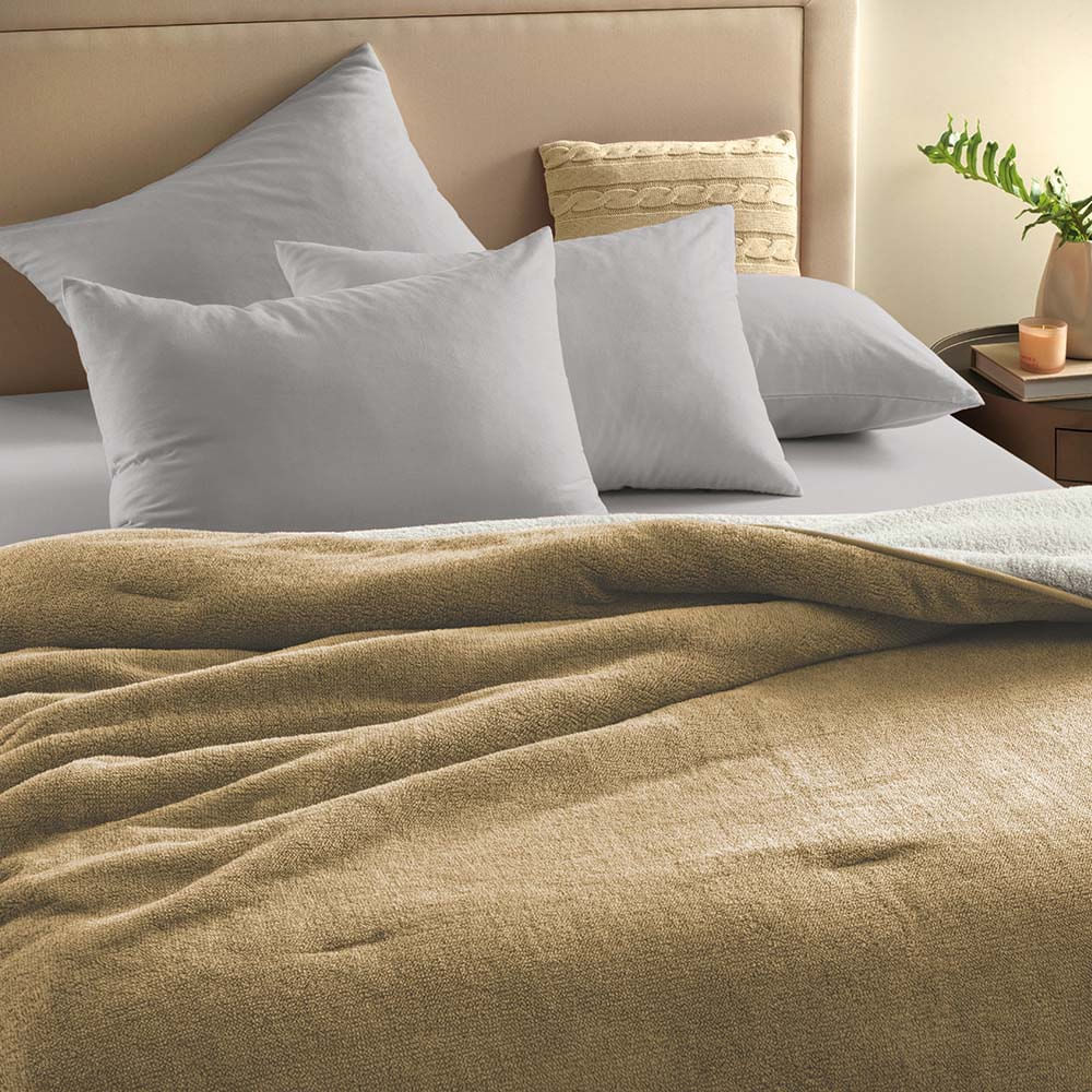 Cobertor de Microfibra Casal Apolo Bege | Karsten