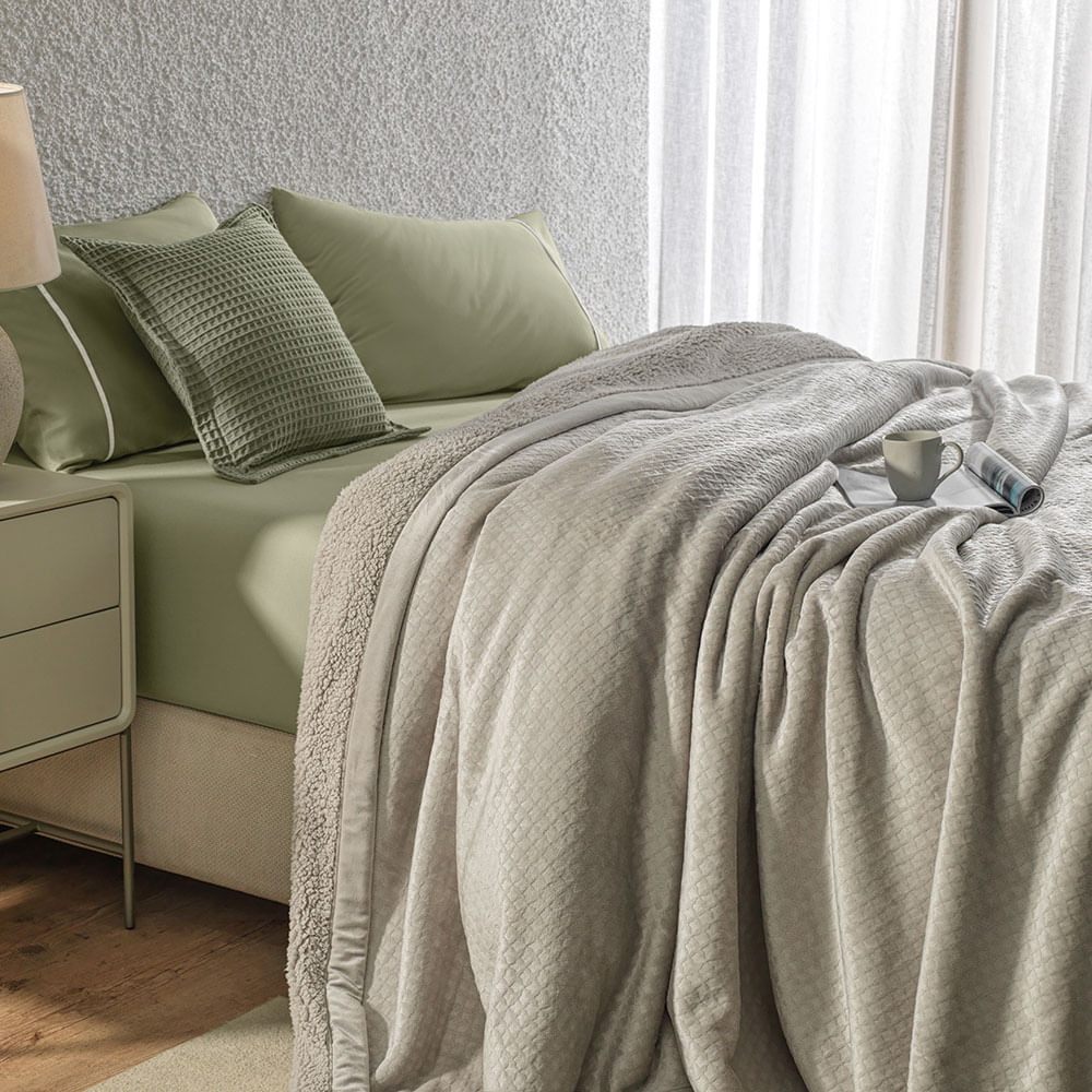 Cobertor de Sherpa King Eliot Seda | Karsten