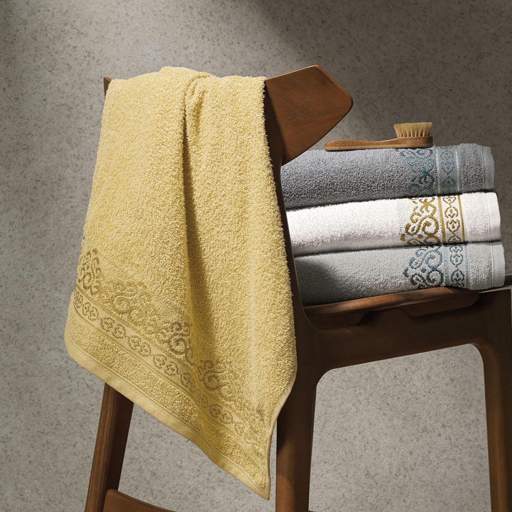 Toalha de Rosto Fio Cardado Mayan Urbano/Cinza | Karsten