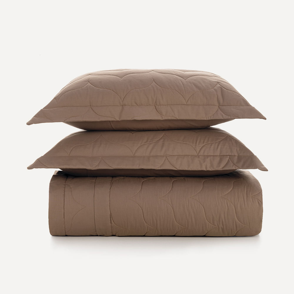 Colcha Queen com 2 Porta-travesseiros 200 Fios Tom | Karsten