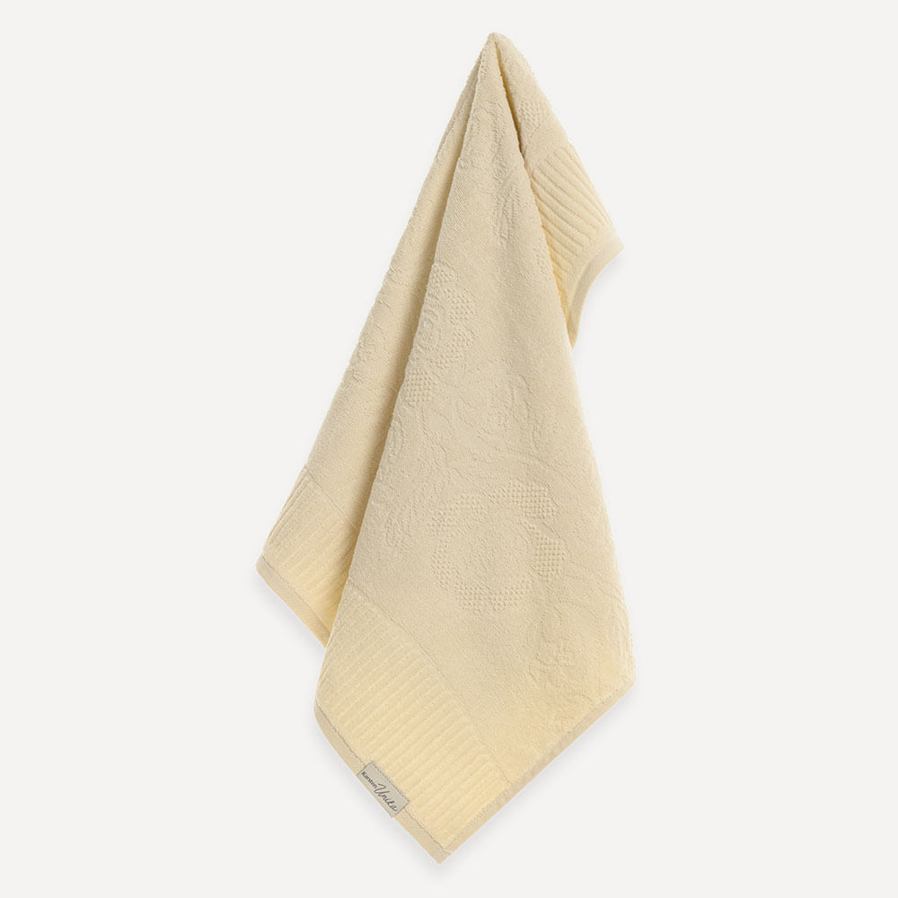 Toalha de Rosto 100% Algodão Grace Vanilla | Karsten